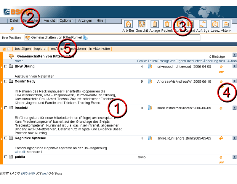 BSCW — e-teaching.org - Gestaltung von Hochschulbildung mit digitalen Medien
