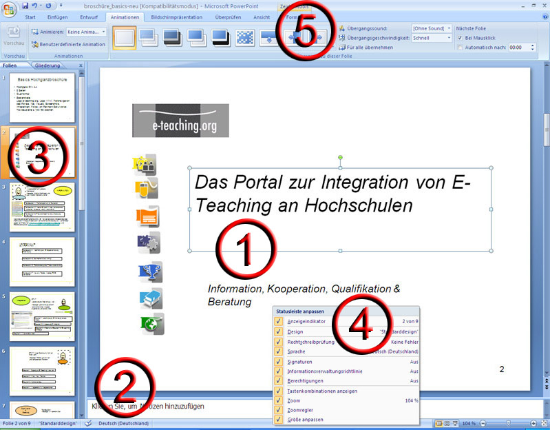 PowerPoint — e-teaching.org - Gestaltung von Hochschulbildung mit digitalen Medien