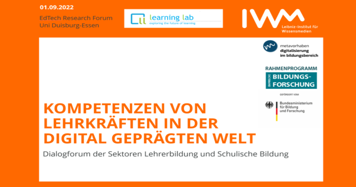 Veranstaltungsrückblick: Dialogforum „Kompetenzen von Lehrkräften in ...